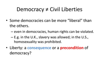 Can democracy protect human freedoms? | PPT