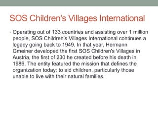 Sos children's villages international | PPT