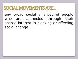 Collective Behavior, Social Movements, and Social Change | PPT