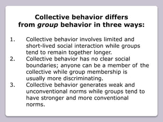 Collective Behavior, Social Movements, and Social Change | PPT