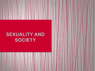 Sosci report sexuality | PPTX