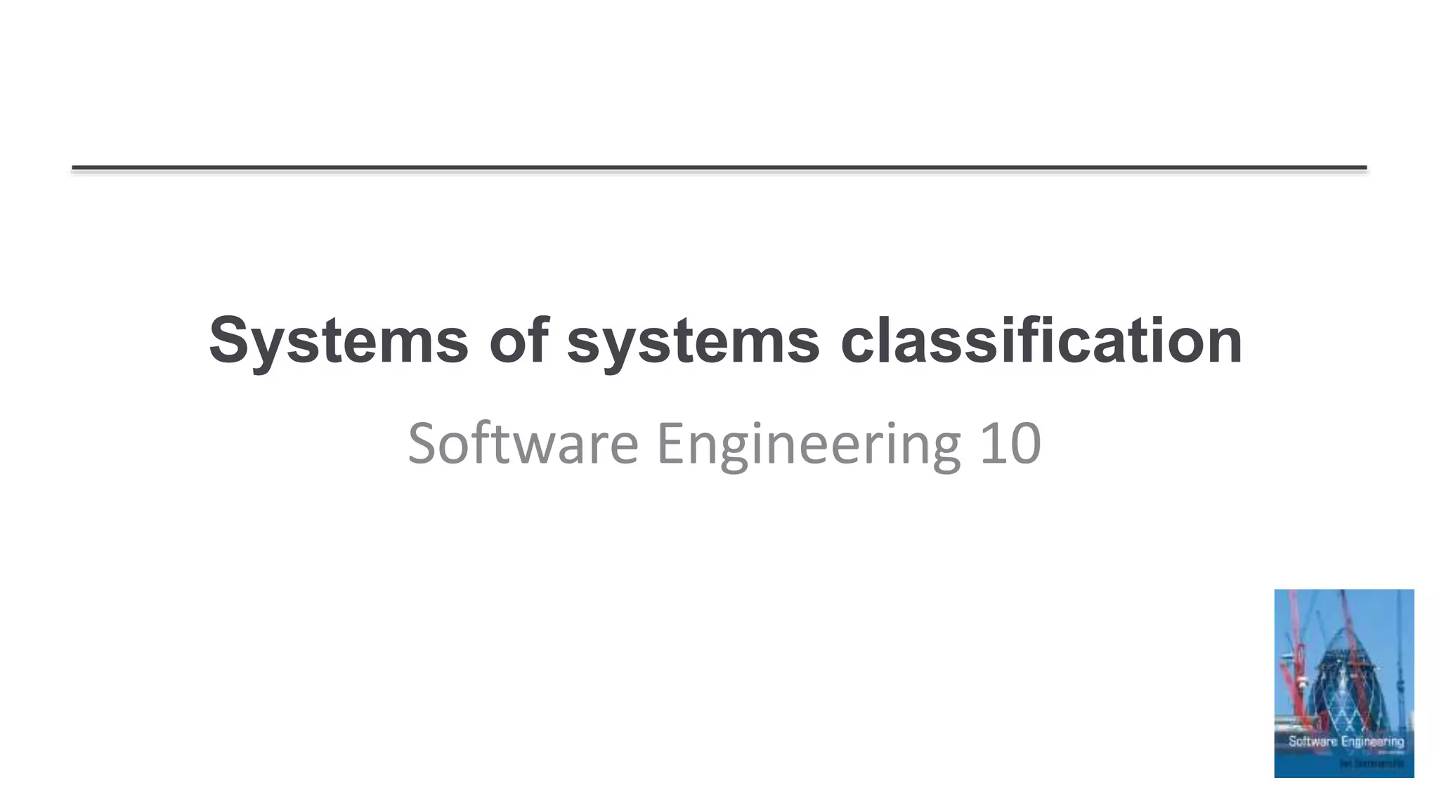 System of systems classification | PPTX