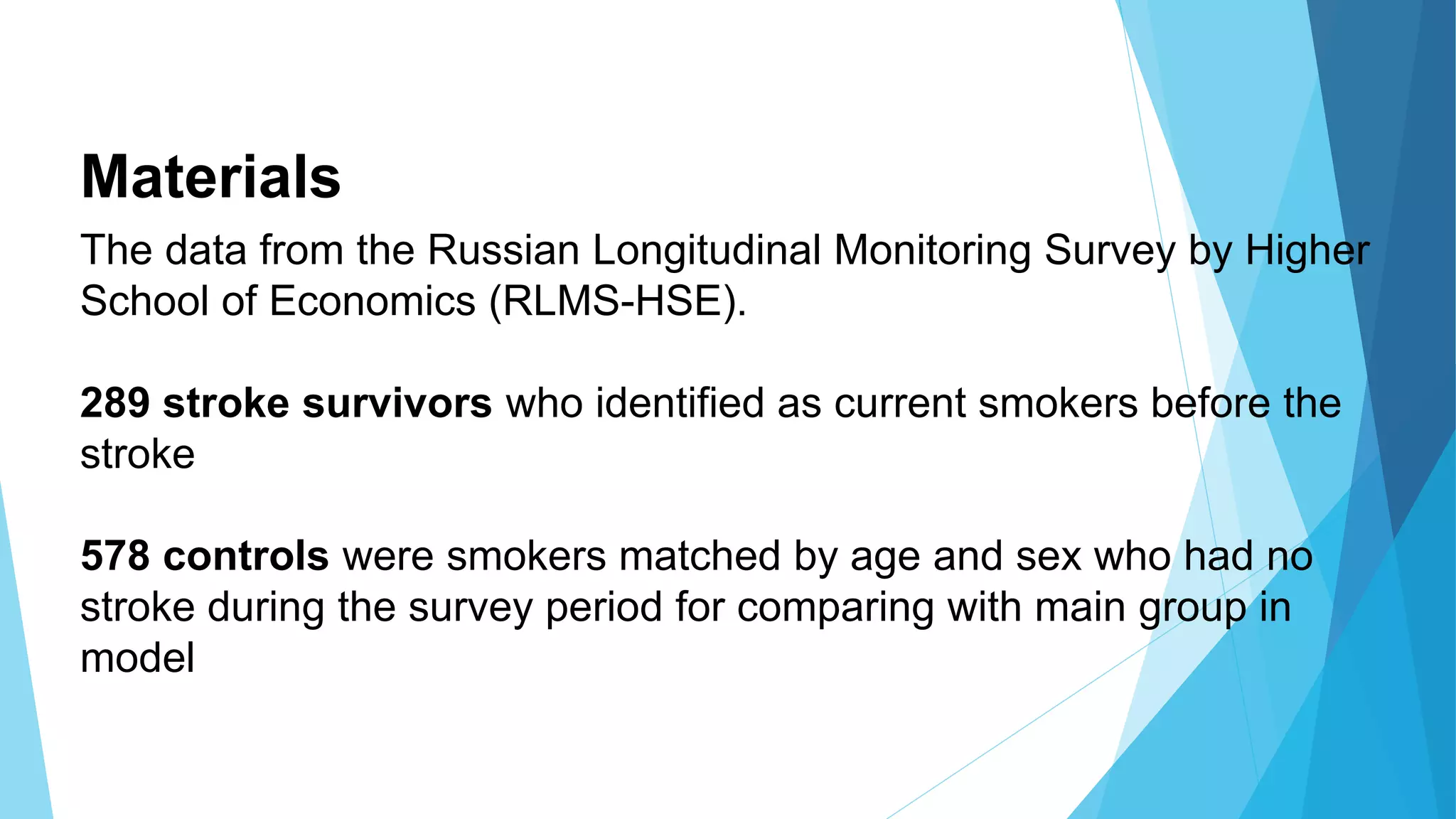 Survival model on RLMS data | PPT