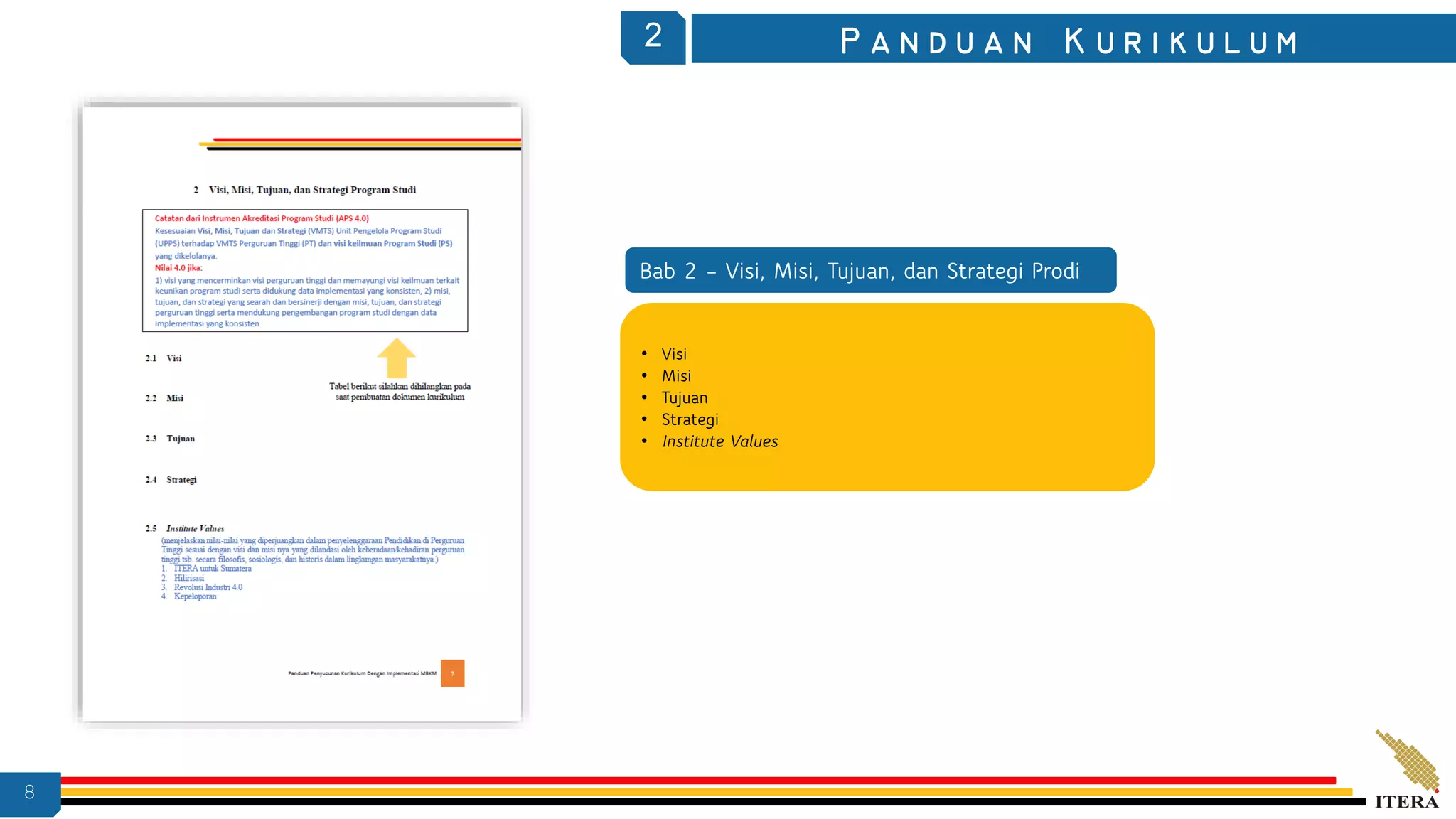 Sosialiasi Pedoman Kurikulum Implementasi MBKM ITERA 2022 | PPT