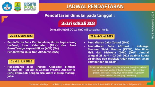 Sosialisasi-PPDB-2023-Karawang Tahun 2023 | PPTX