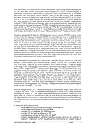 Sosialisasi asosiasi profesi pulp dan kertas indonesia | PDF