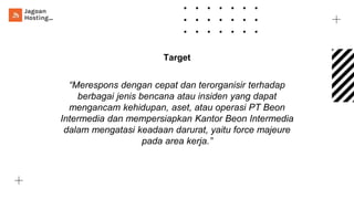 Sosialisasi Business Continuity Plan Kantor 2024 | PPT