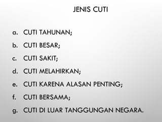 sosialisasi cuti bkn bukan sebenarnya.ppt