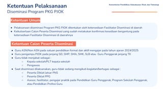 Sosialisasi dan Konfirmasi Kesediaan Calon Peserta Diseminasi PKG PJOK ...