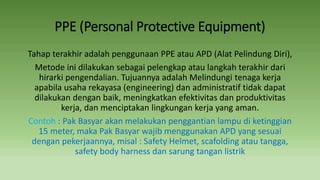 Sosialisasi hirarki pengendalian | PPTX