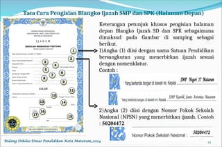 Materi Pelatihan SOSIALISASI IJAZAH SMP_ 2024 Untuk Sekolah Negeri Maupun Swasta.ppt