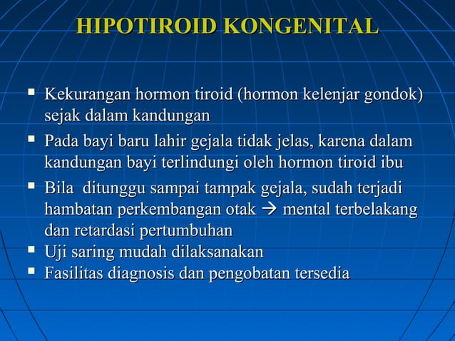 Skrining Bayi Baru Lahir Hipotiroid Kongenital - Sosialisasi Kalimantan ...