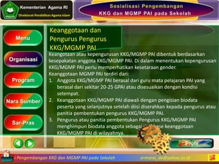 Sosialisasi kkg mgmp pai | PPTX