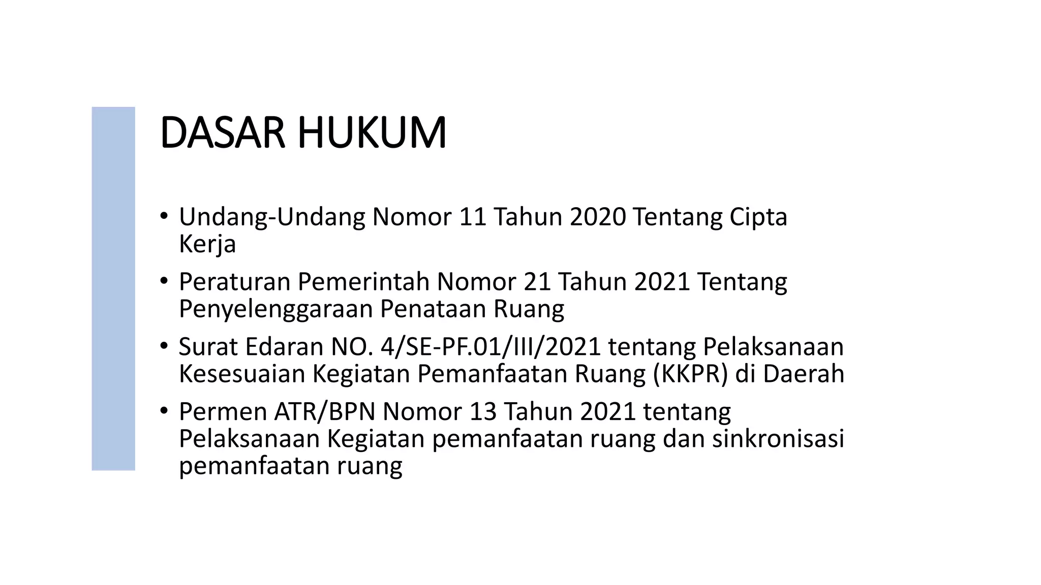 Sosialisasi KKPR | PPTX