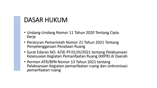 Sosialisasi KKPR | PPTX