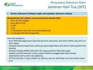 Sosialisasi layanan program bpjs tk kemendes 160621 | PDF