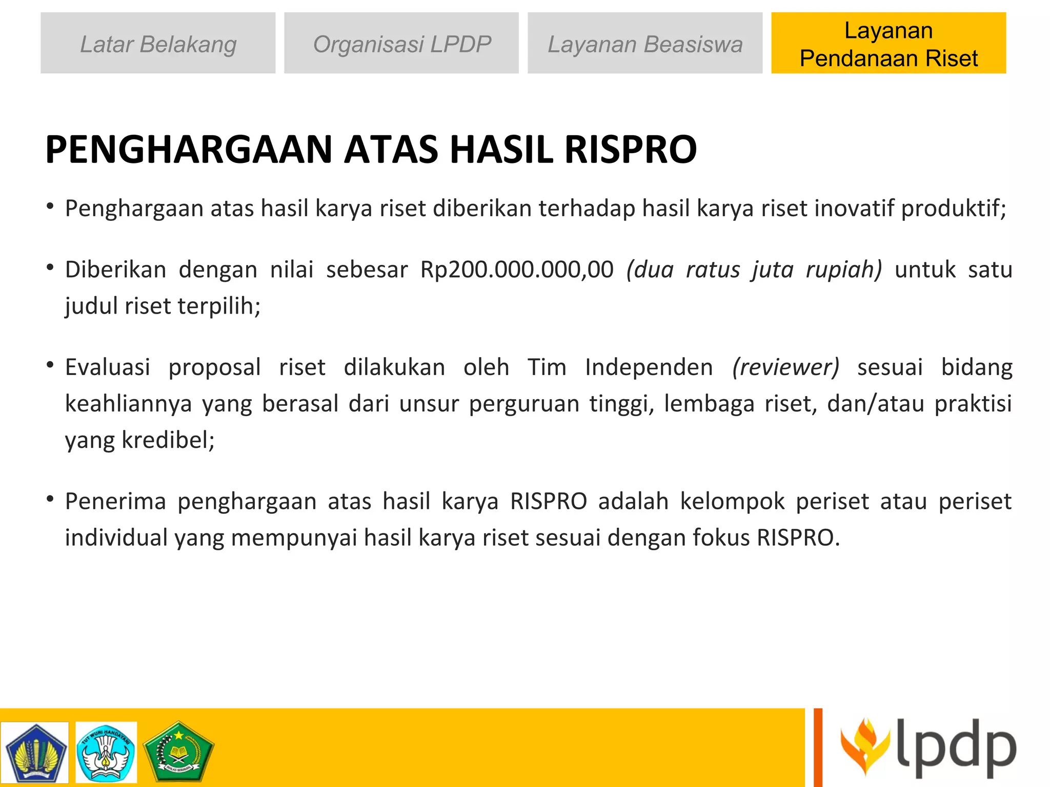 Sosialisasi LPDP NEW | PPT