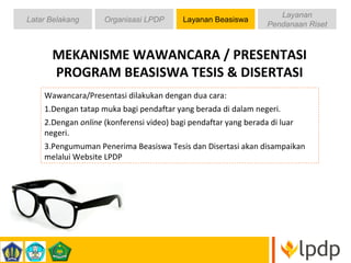 Sosialisasi LPDP NEW | PPT