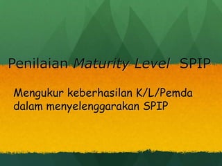 Sosialisasi_Maturity Level SPIP.pptx