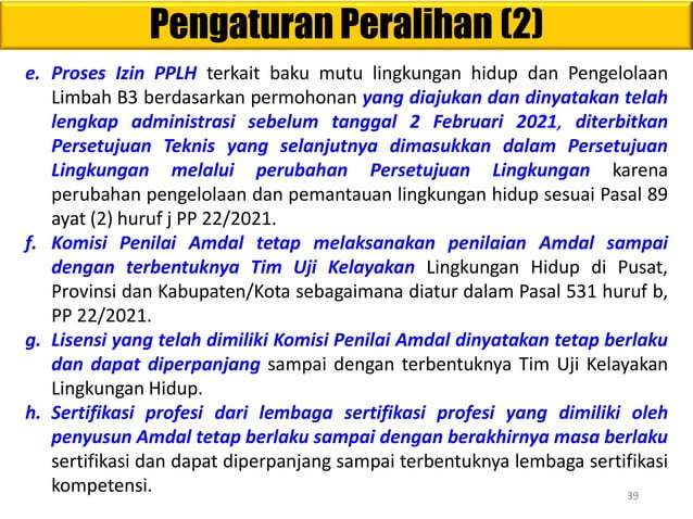 Sosialisasi muatan PP 22 tahun 2021 (terkait pl) | PDF