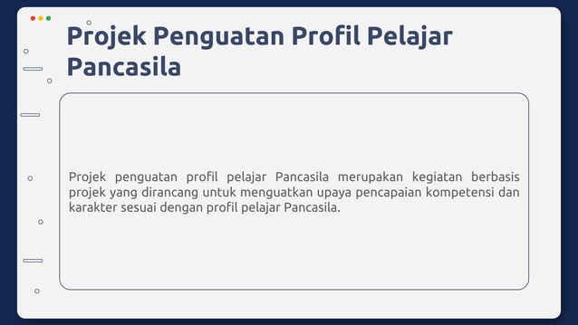 Sosialisasi Projek penguatan profil pelajar pancasila | PPTX