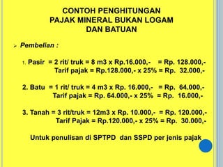 Sosialisasi pajak minerba | PPTX