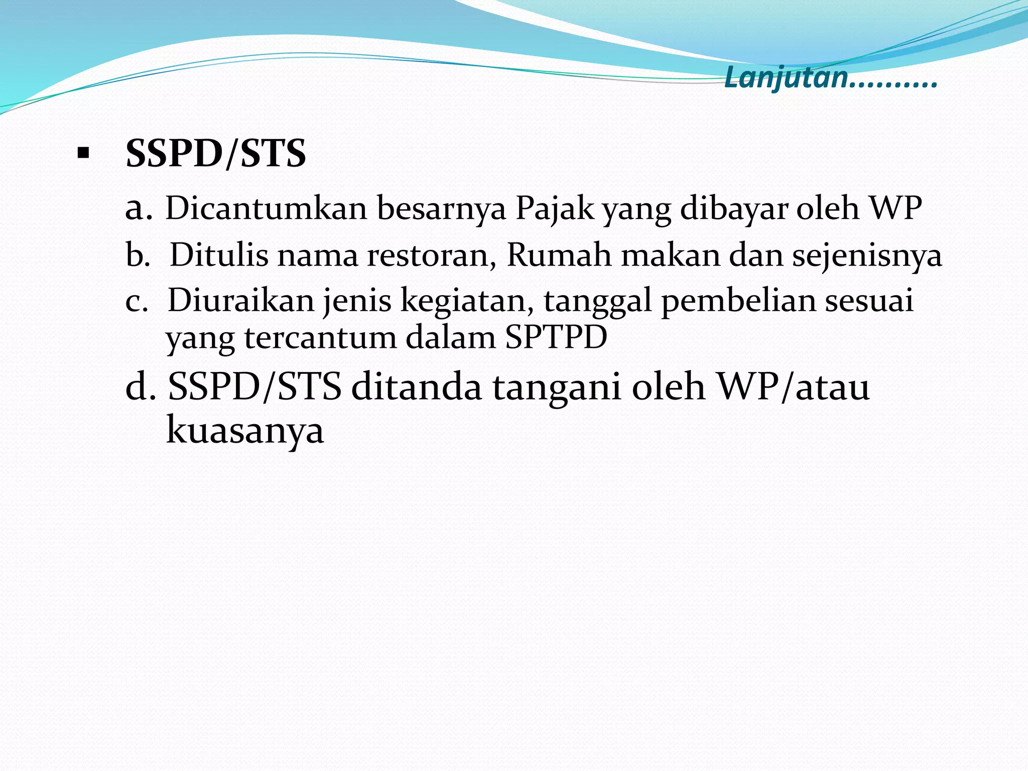 Sosialisasi pajak restoran | PPTX
