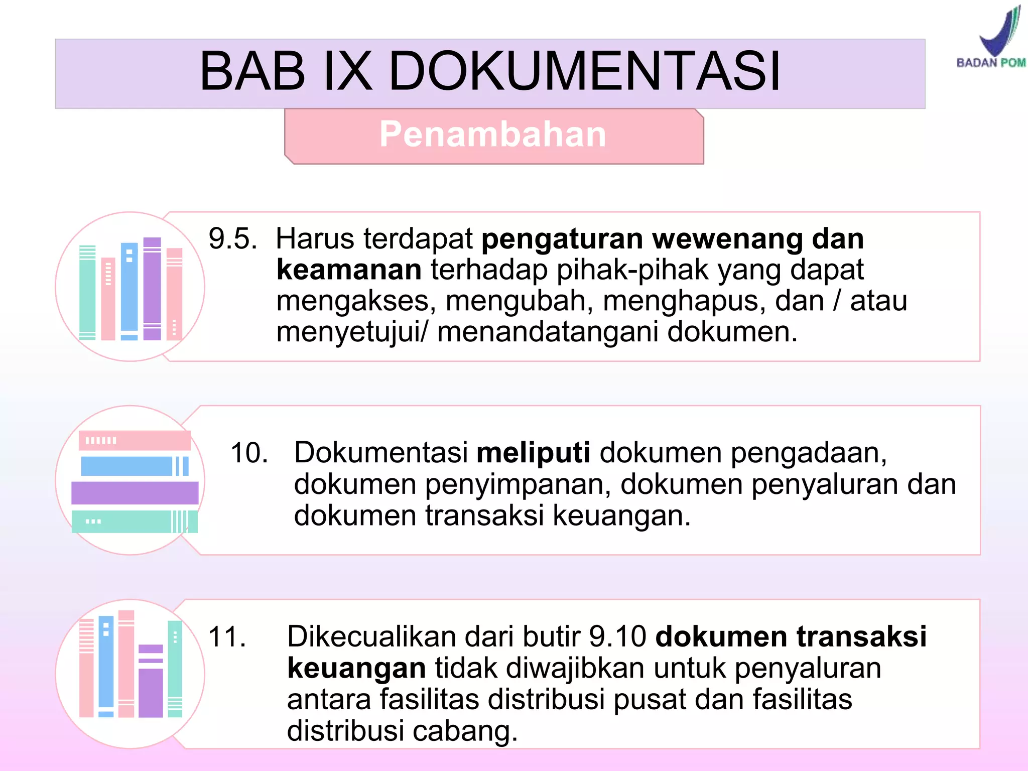 Sosialisasi Pedoman CDOB oleh Direktur Pengawasan Distribusi dan ...
