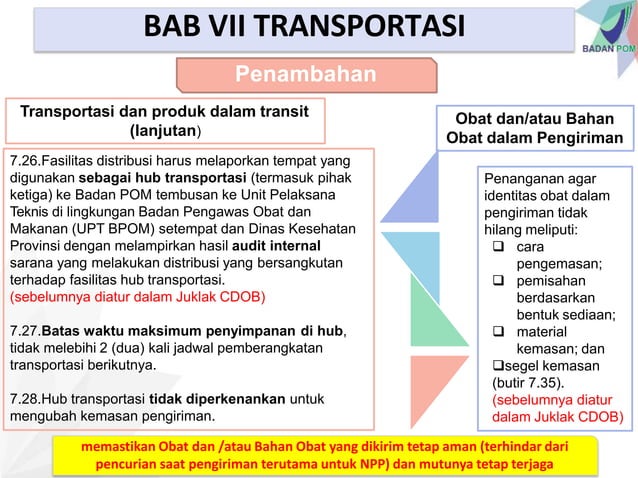 Sosialisasi Pedoman CDOB oleh Direktur Pengawasan Distribusi dan ...