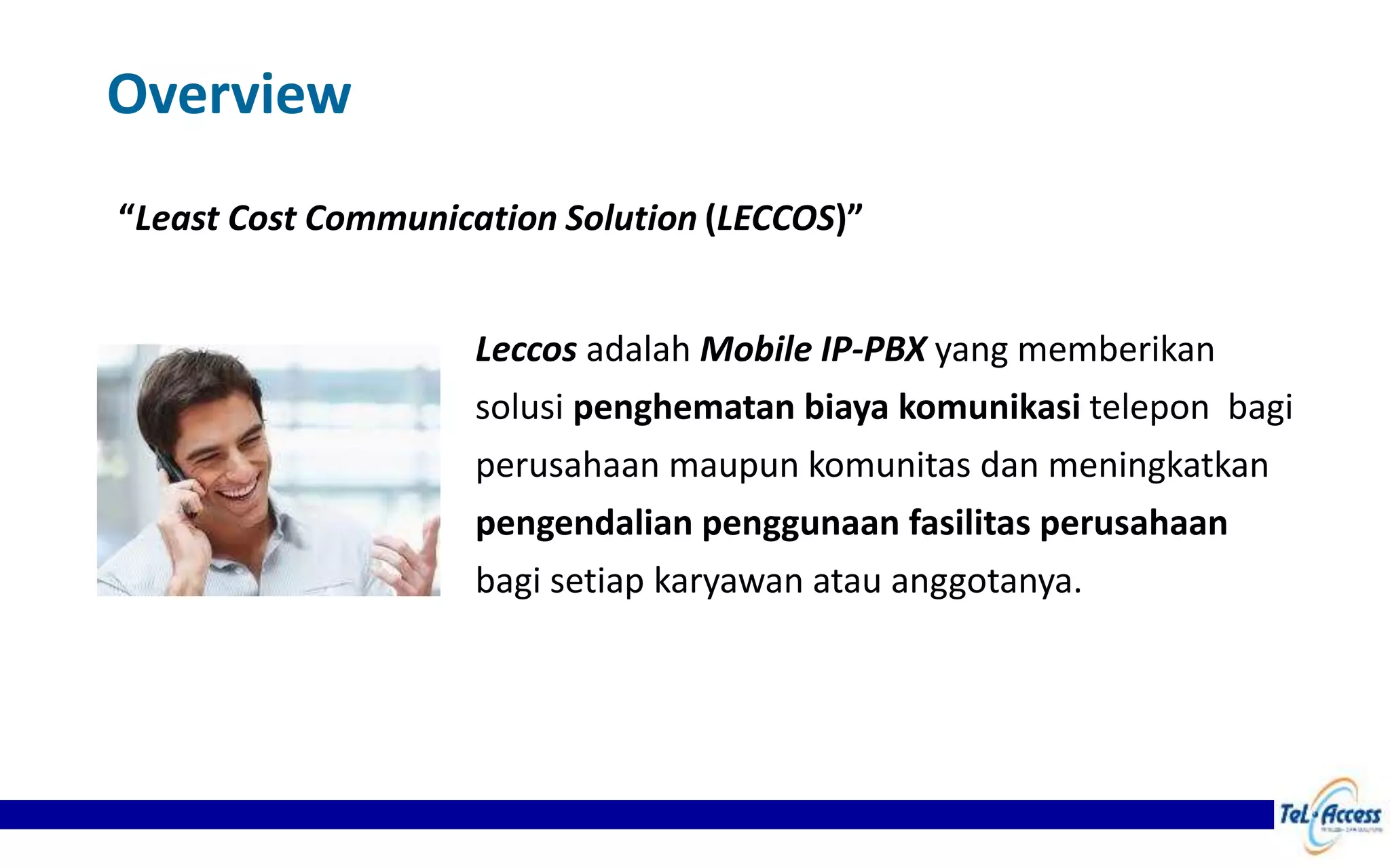 Sosialisasi pemakaian leccos | PPTX
