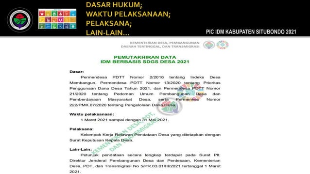 Sosialisasi Pendataan Desa (IDM berbasis SDGs Desa) 2021.pptx