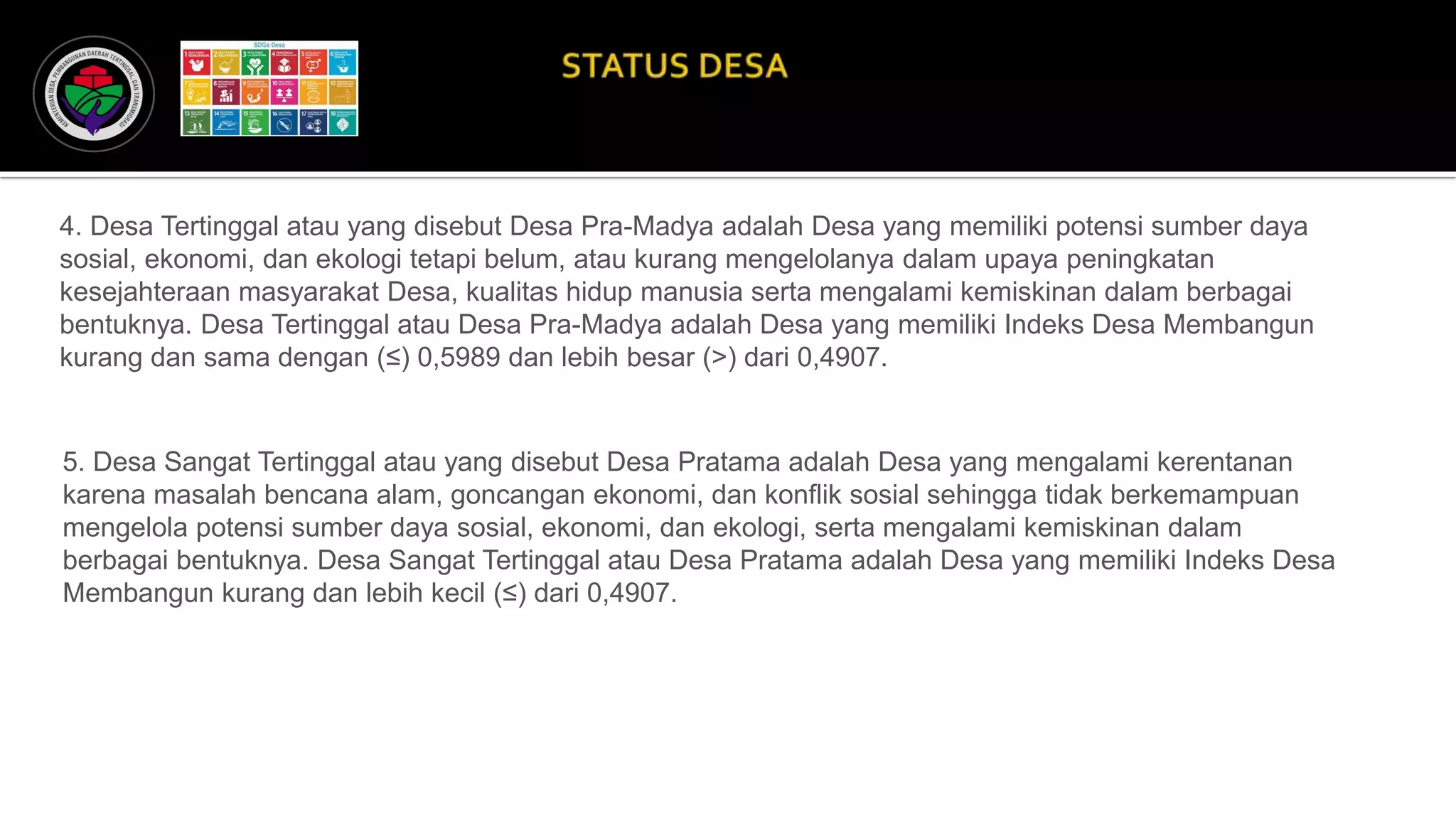 Sosialisasi Pendataan Desa (IDM berbasis SDGs Desa) 2021.pptx