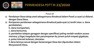 Sosialisasi Pendataan Desa (IDM berbasis SDGs Desa) 2021.pptx
