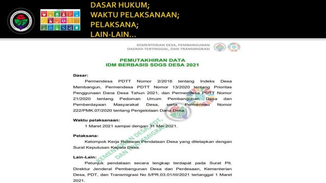 Sosialisasi Pendataan Desa (IDM berbasis SDGs Desa) 2021.pptx