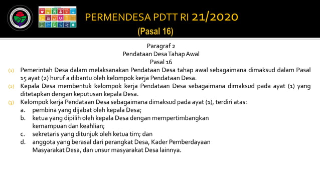 Sosialisasi Pendataan Desa (IDM berbasis SDGs Desa) 2021.pptx