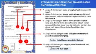 Sosialisasi Penulisan Blangko Ijazah SMP.pptx