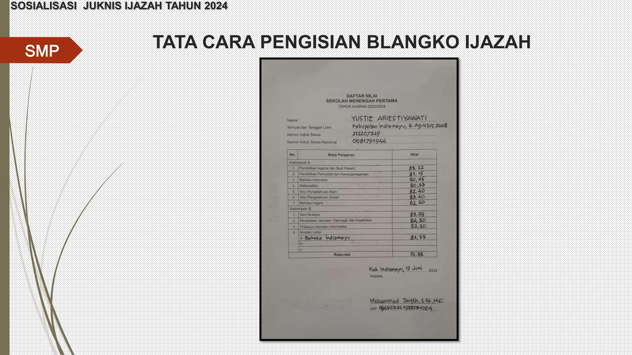 SOSIALISASI PENULISAN IJAZAH TAHUN 2024.pptx