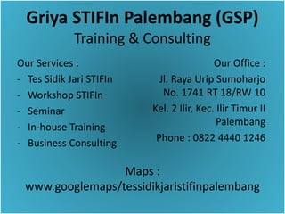 Sosialisasi Perkenalan Stifin | PPTX