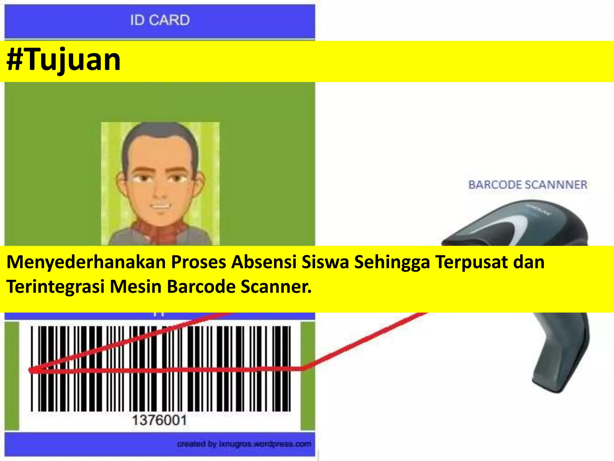 Sistem Presensi Siswa Berbasis Barcode Scanner. | PPSX