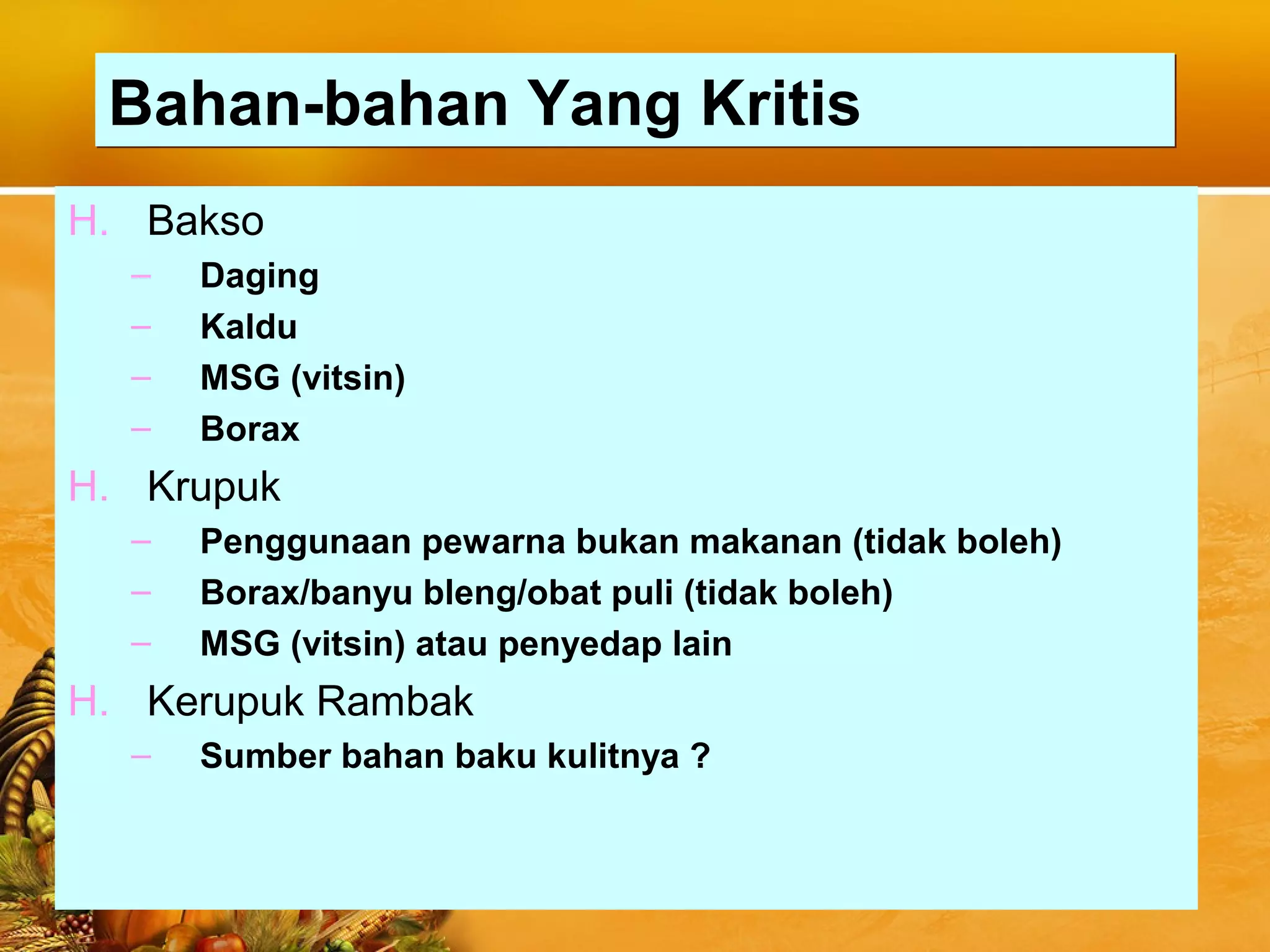 Sosialisasi produk pangan halal | PPT