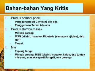 Sosialisasi produk pangan halal | PPT