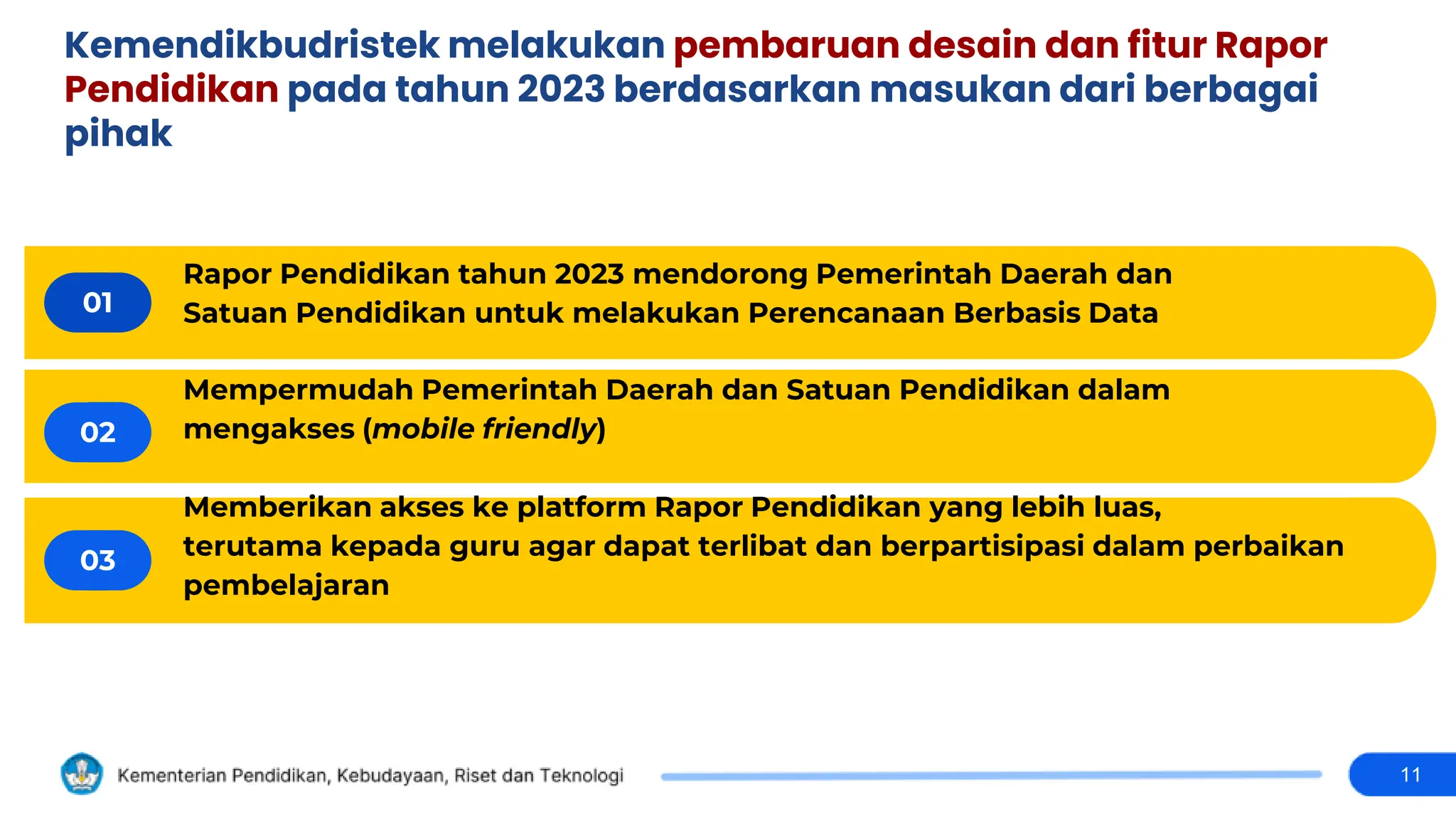Sosialisasi Rapor Pendidikan Berdasarkan Kurikulum Merdeka | PPTX