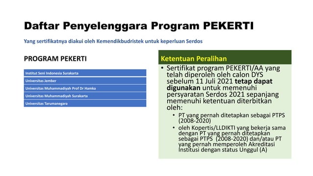 Sosialisasi Serdos 2021 PSD PTU | PPT