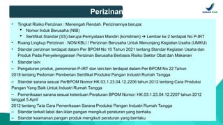 prosedur penerbitan SPP-IRT melalui OSS dan pengawasannyaa | PPT
