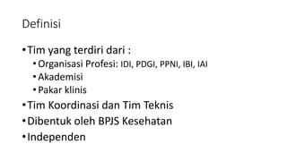 Sosialisasi Tim Kendali Mutu dan Kendali Biaya + TeamSTEPPS | PPT