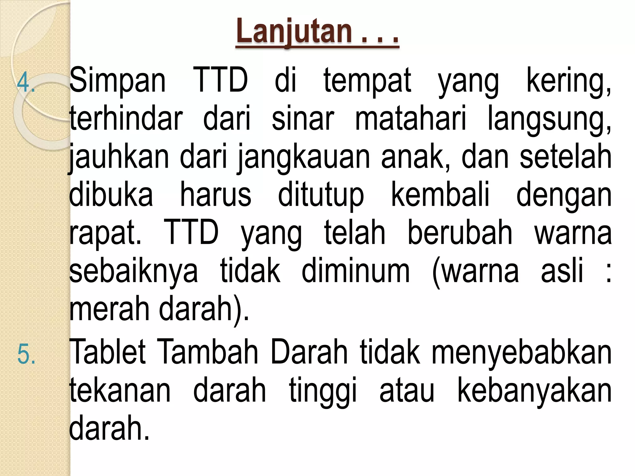 Sosialisasi TTD dan Anemia | PPTX
