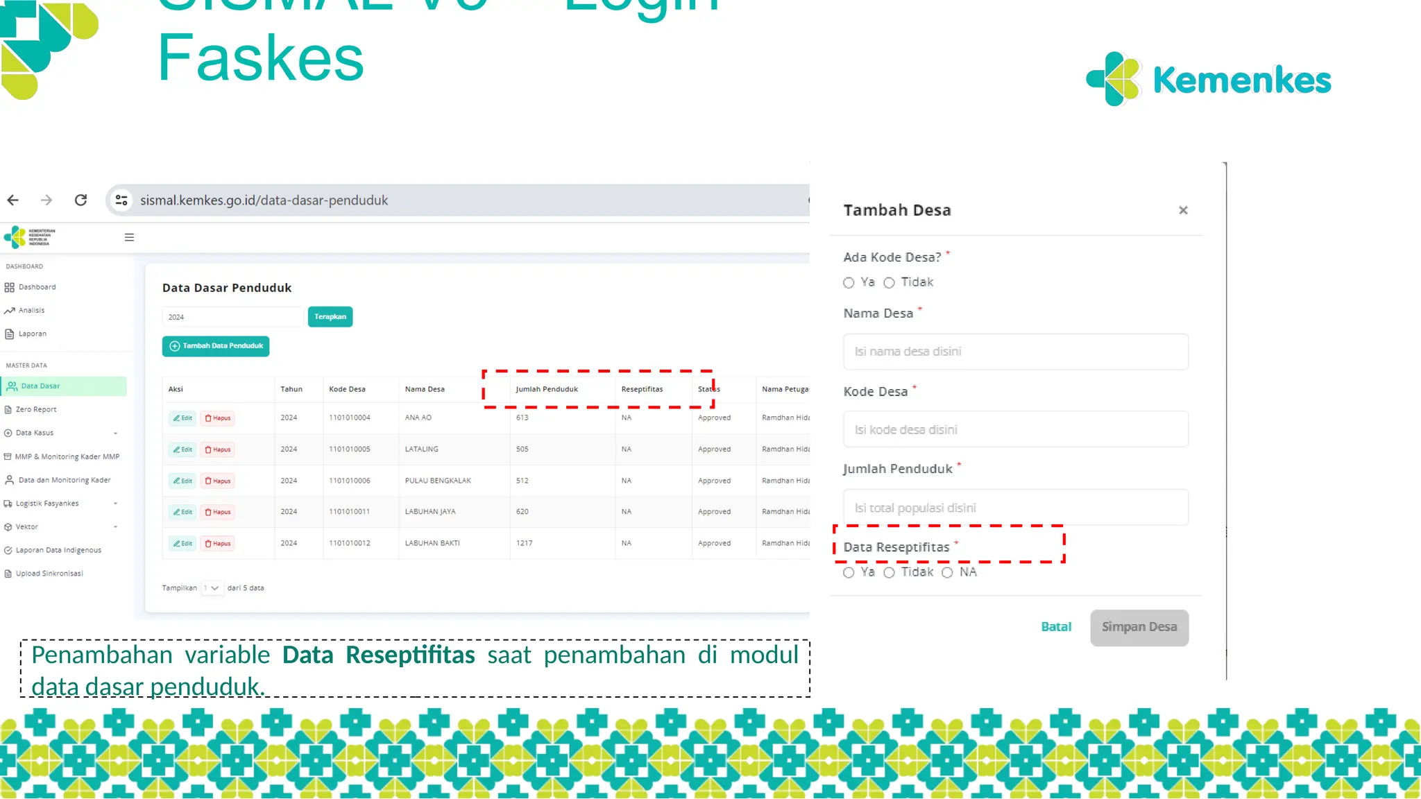 Sosialisasi Update Sistem Informasi dan Surveilans Malaria (SISMAL ...