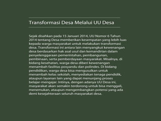 Sosialisasi UU Desa.ppt