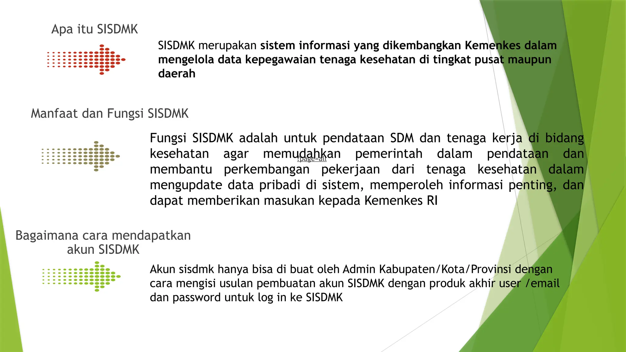 SOSILISASI SISDMK DAN SATU SEHAT KEMENTRIAN KESEHATAN | PPTX