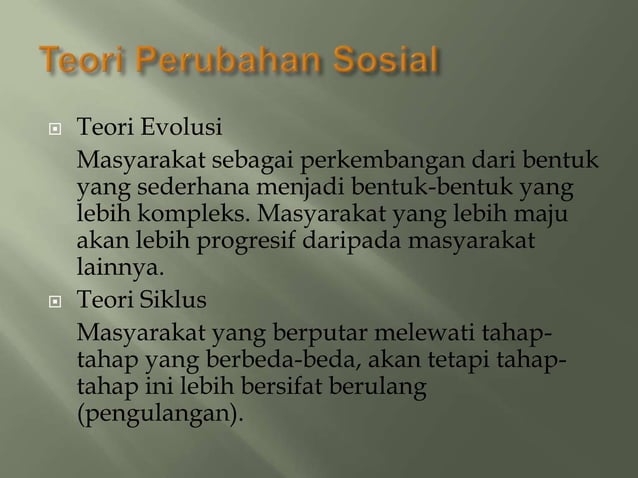 Sosiologi. perubahan sosial | PPT